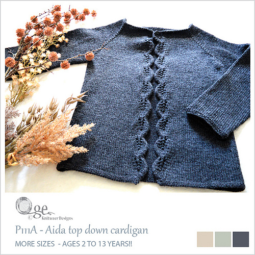 Ravelry: Aida top down Cardigan - P111A pattern by OGE Knitwear Designs