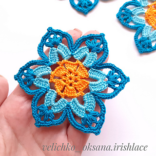 Ravelry: Beautiful crochet flower pattern by Oksana Velychko