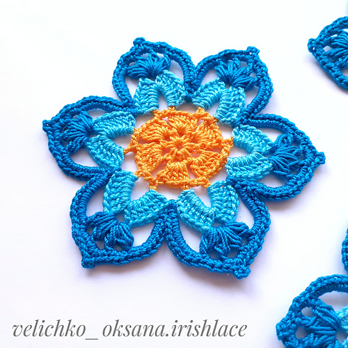 Ravelry: Beautiful crochet flower pattern by Oksana Velychko