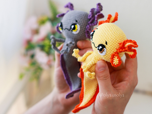 Ravelry: Axolotl Finn pattern by Olya Usoltseva