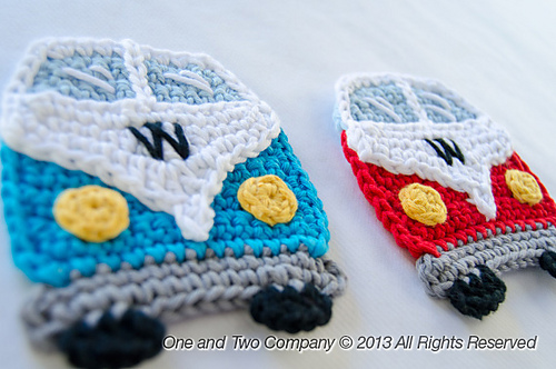 Ravelry: VW Camper Van Applique pattern by Carolina Guzman