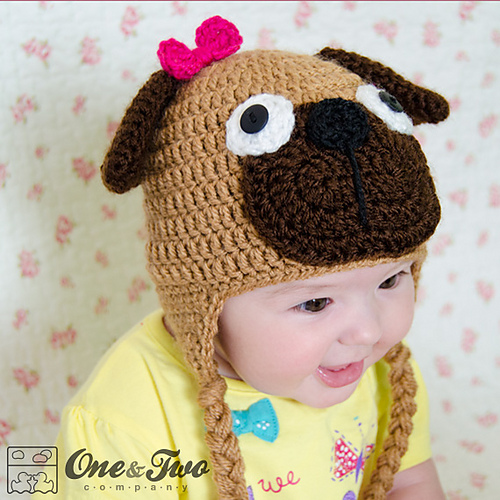 Ravelry: Puppy Pug Hat pattern by Carolina Guzman