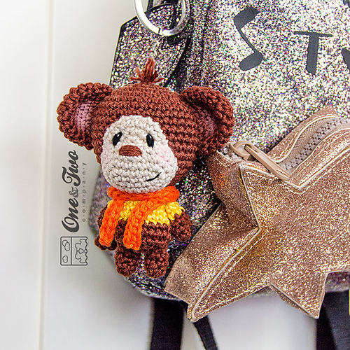 Ravelry: Teddy Bear & Monkey Pocket Pals pattern by Carolina Guzman