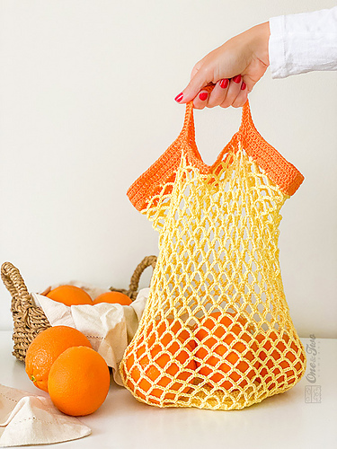 Ravelry: Spring Folding Shopping Bags pattern by Carolina Guzman