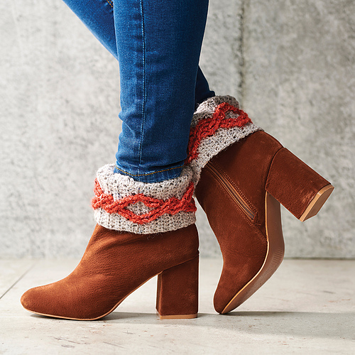 Ravelry: Tangerine Twist Cable Boot Cuffs pattern by Becky Skuse