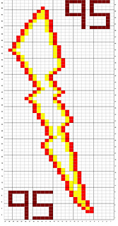 Ravelry: Lightning McQueen Sleeve Charts pattern by Susan Gressman