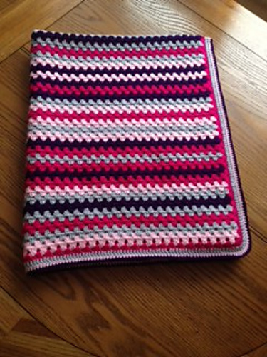 Ravelry: Granny Stripe Blanket in Pinks and Purples pattern by Rina Wolfson