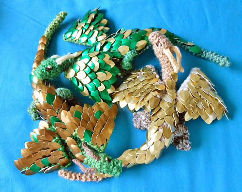 Ravelry: Scale Mail Dragon pattern by CraftyMutt
