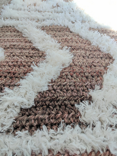 Ravelry: Audrey Faux Fur Mat pattern by And She Laughs