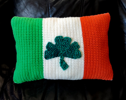 Ravelry: Irish Flag Pillow pattern by Over the Head Threads