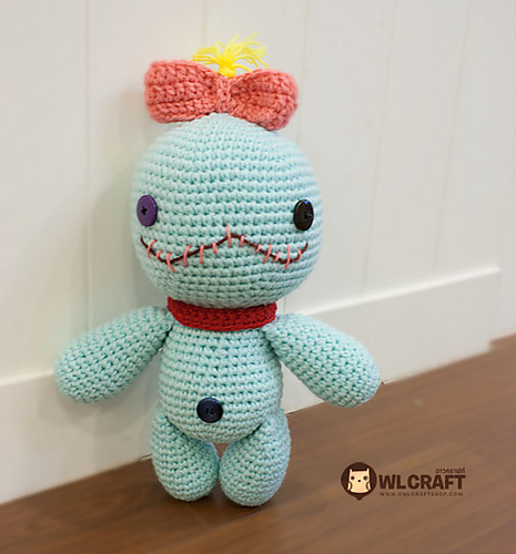 Ravelry: 15 in. Scrump Lilo & Stitch Crochet Doll pattern by Nikki Crafter