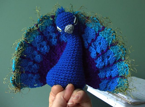 Ravelry: Peacock Finger Puppet pattern by Shawna Borst