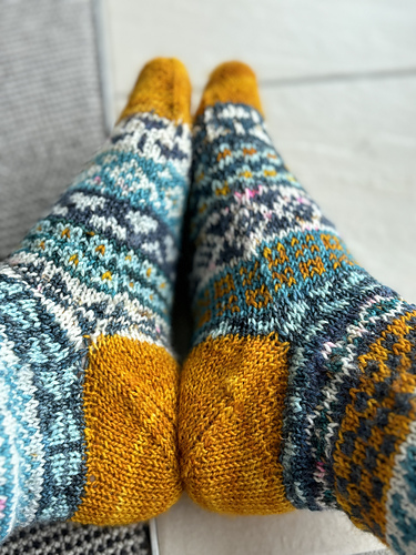 Ravelry: Fair Isle Sock MKALendar pattern by Susanna Winter
