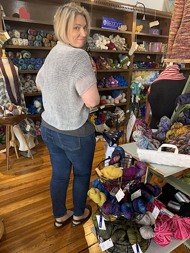 Ravelry: One Skein Shrug pattern by Laura Groff