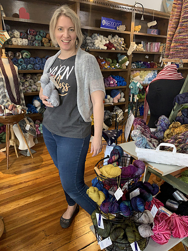 Ravelry: One Skein Shrug pattern by Laura Groff