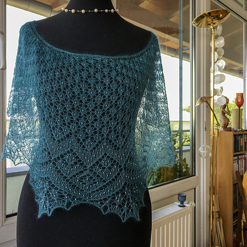 Ravelry: Her Majesty Fichu Lace Shawl pattern by Anna Victoria