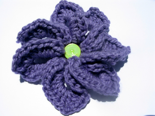 Ravelry: Crocodile Stitch Flower pattern by Bonita Patterns