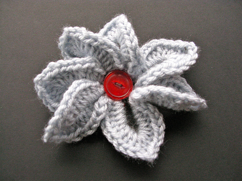 Ravelry: Crocodile Stitch Flower pattern by Bonita Patterns