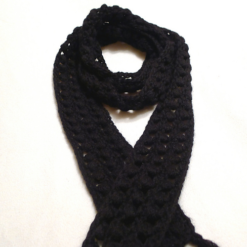 Ravelry: Black octopus scarf pattern by Marina Pantcheva