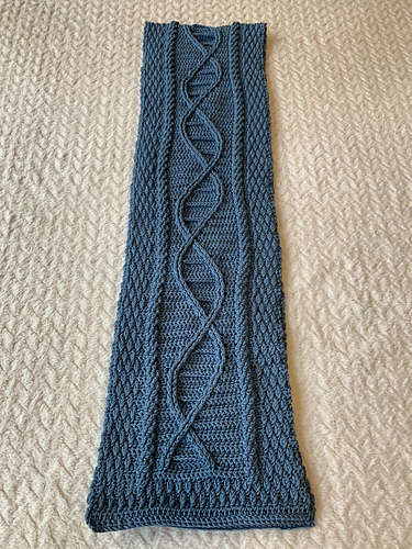Ravelry: Crochet in your DNA Scarf pattern by Jenna Schule