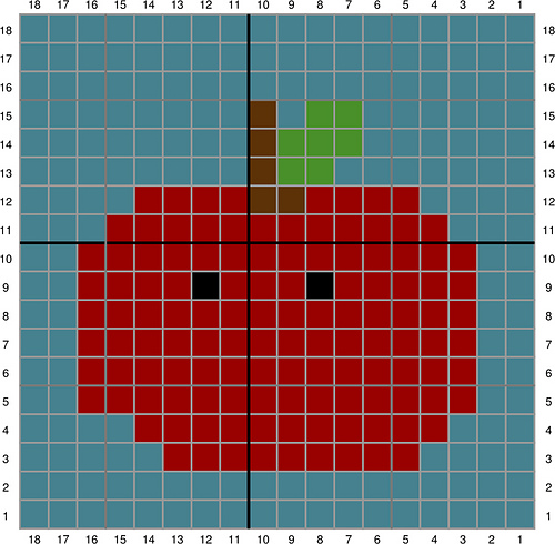 Ravelry: Apple, Broccoli, Carrot, Dewberry c2c design pattern by ...