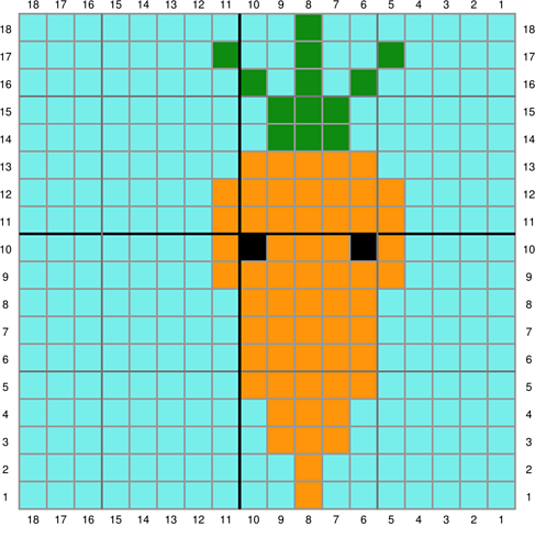 Ravelry: Apple, Broccoli, Carrot, Dewberry c2c design pattern by ...