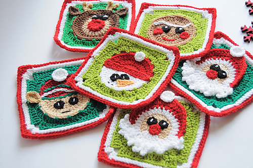 Ravelry: Christmas square pattern by Tidzhen Gyuldzhu