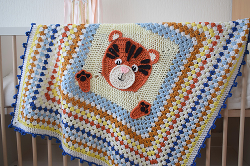 Ravelry: Tiger baby blanket pattern by Tidzhen Gyuldzhu