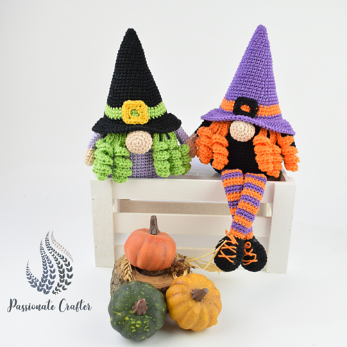 Ravelry: Halloween witch gnome pattern by Tidzhen Gyuldzhu