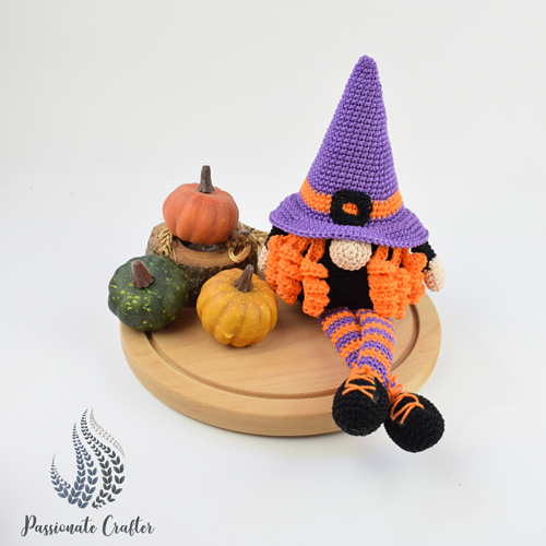 Ravelry: Halloween witch gnome pattern by Tidzhen Gyuldzhu