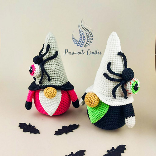 Ravelry: Halloween Spider gnome pattern by Tidzhen Gyuldzhu