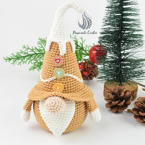 Ravelry: Gingerbread Christmas Gnome pattern by Tidzhen Gyuldzhu