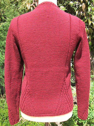 Ravelry: Cardigan with Triangular Panels pattern by Pat Menchini