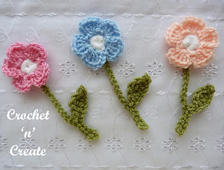 Ravelry: Flower & Stem pattern by Crochet 'n' Create