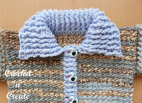 Ravelry: Ribbed Cardigan and Collar pattern by Crochet 'n' Create