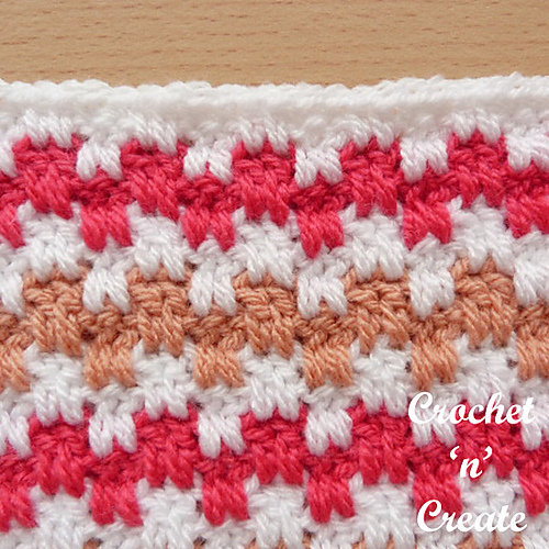 Ravelry: Interlocking Block Stitch pattern by Crochet 'n' Create