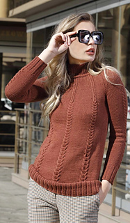 Ravelry: Raglan Cable Jumper pattern by Lana Gatto