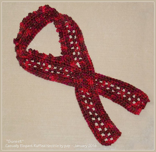 Ravelry: pdpeters' Casually Elegant Ruffled Necktie