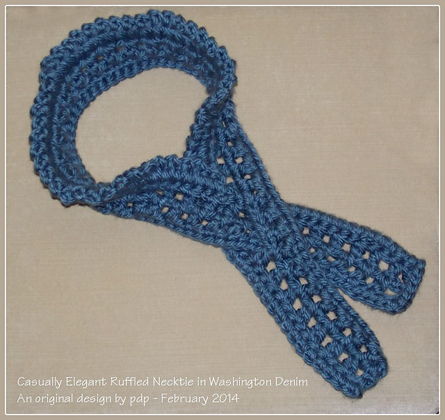 Ravelry: pdpeters' Casually Elegant Ruffled Necktie