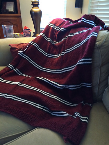 Ravelry: Ethan's College Blanket pattern by Lisa Hoffman