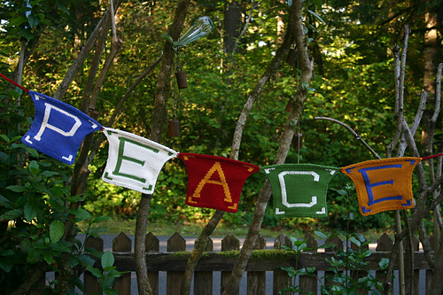 Ravelry: Knitting For Peace Prayer Flags pattern by Lorna Pearman