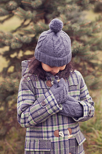 Ravelry: Sylvan Hat & Mittens pattern by Nikki Wagner