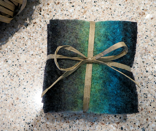 Ravelry: Rothko Felted Coasters pattern by Patricia Hart