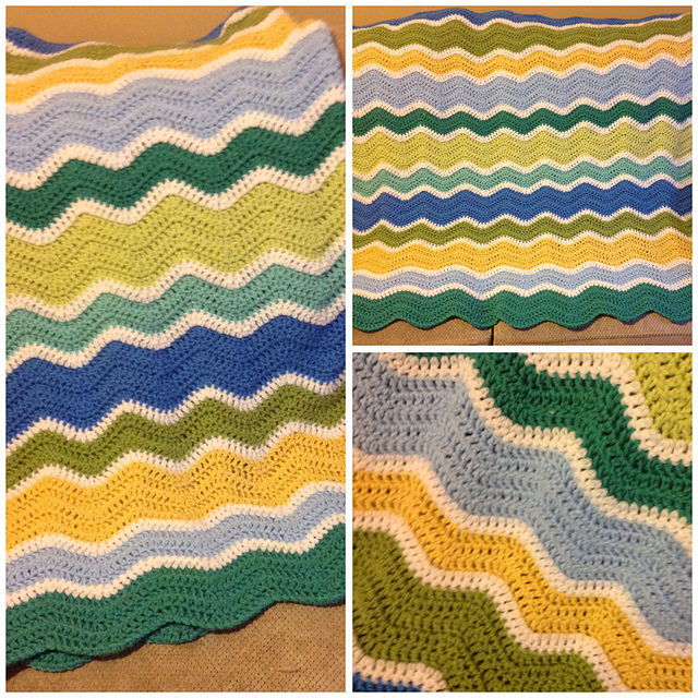 Ravelry: pekeapoomom's By Land and By Sea Baby Blanket