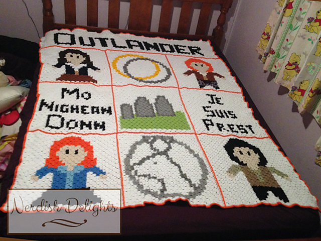 Ravelry: Outlander C2C blanket pattern by Denise Barnes