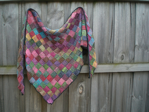 Ravelry: Triangle Entrelac Shawls pattern by Diane Conroy