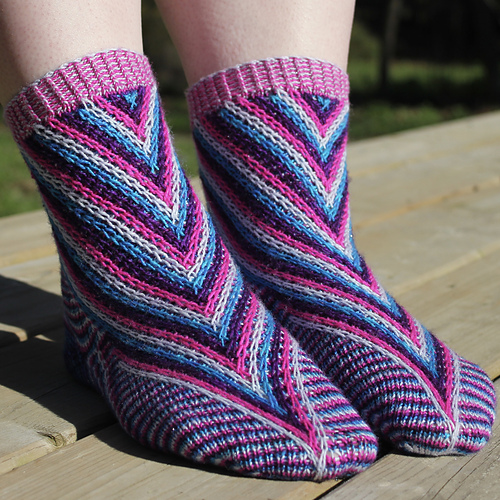 Ravelry: Helix Remix Socks pattern by Carolyn Lisle