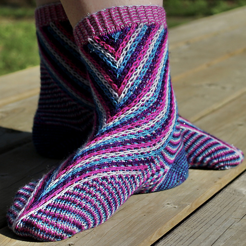 Ravelry: Helix Remix Socks pattern by Carolyn Lisle