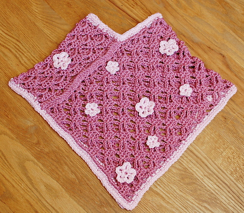 Ravelry: Spring Flowers Poncho pattern by Kara Gunza