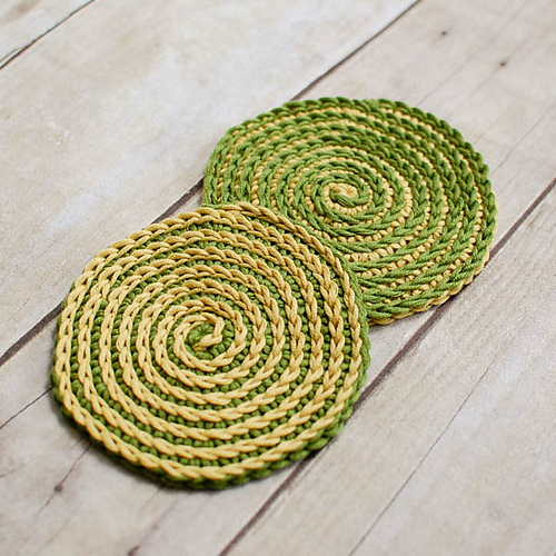 Ravelry: Summer Spiral Coasters pattern by Kara Gunza